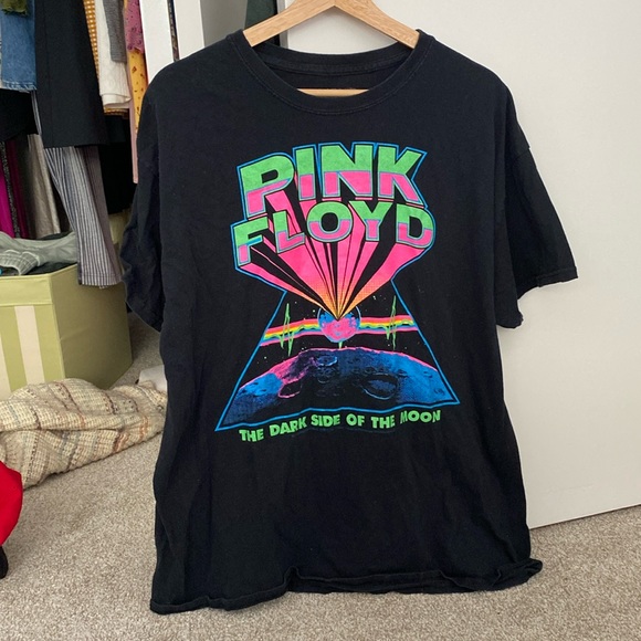 Shirts | Pink Floyd Dark Side Of The Moon Black Neon Band Tee Shirt One ...
